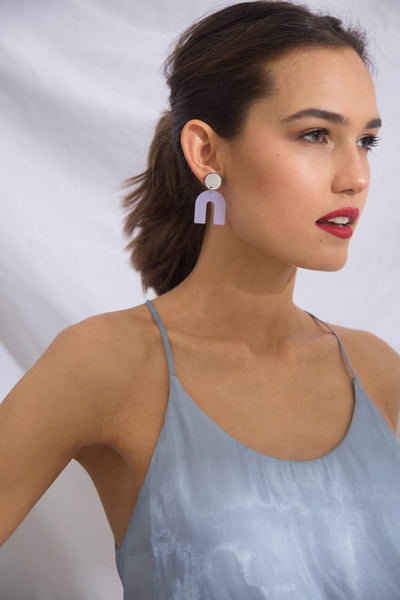 Statement Earrings - Audrey Arch Short Earrings – Iskin Sisters